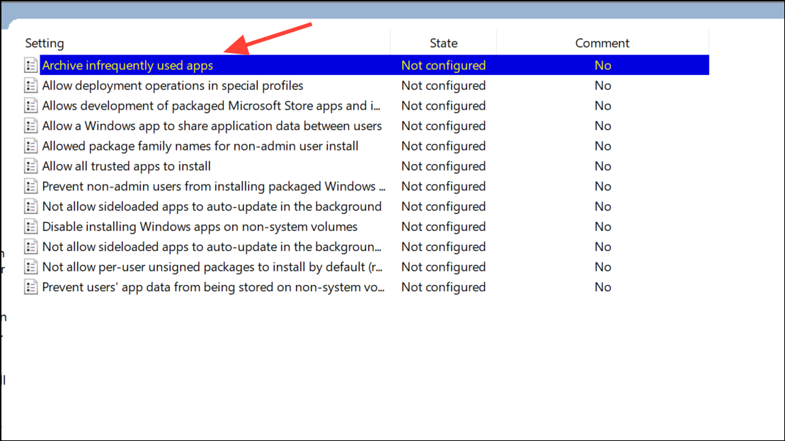 Windows 11'de Arşiv Uygulamaları Özellik Etkinleştir veya Devre Dışı Bırak - Geek zamanı